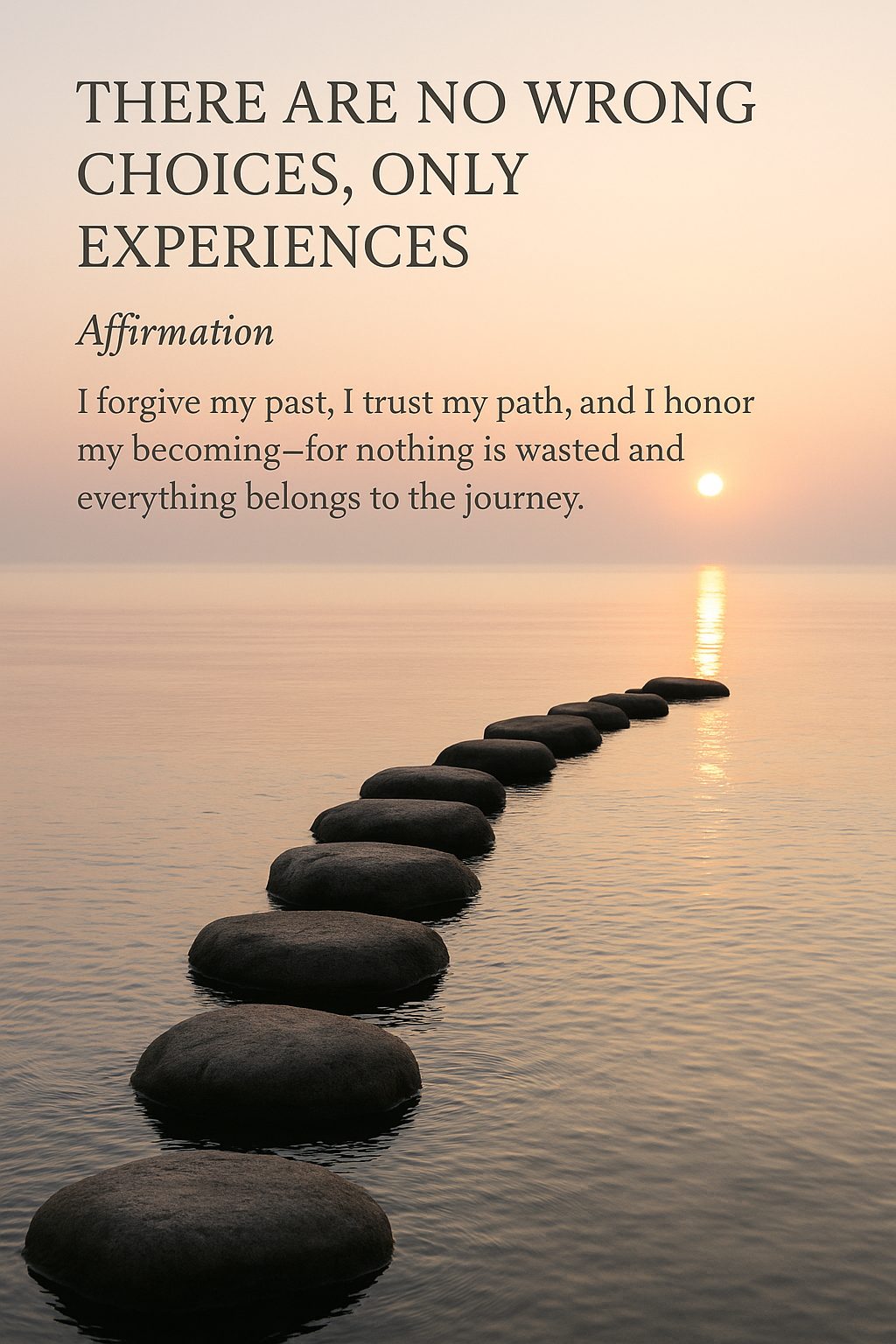 There Are No Wrong Choices, Only Experiences - Be Inspired With Grace